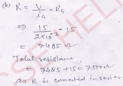 Conversion of Galvanometer into Ammeter Voltmeter Numerical Class-12 Nootan ISC Physics Solution ...