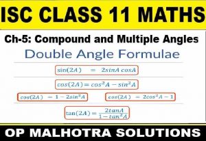 Compound and Multiple Angles Class 11 OP Malhotra Exe-5C ISC Maths ...