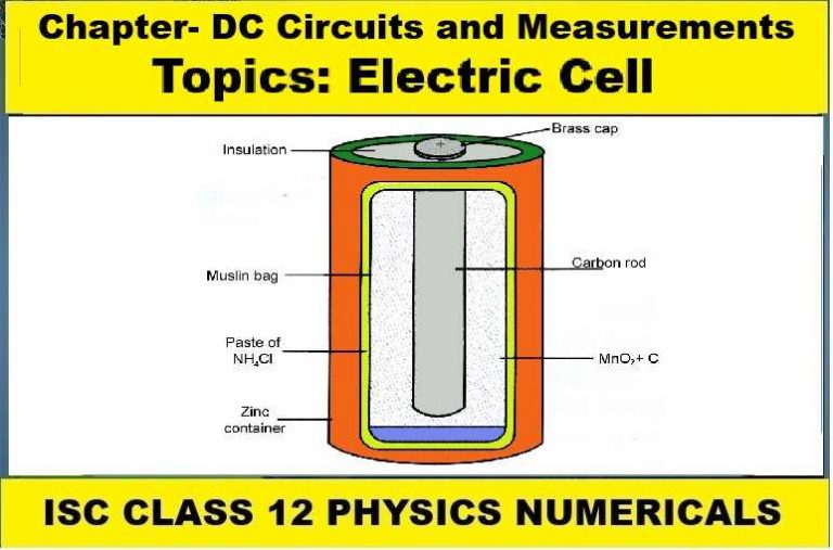 Electric Cell Numerical Class-12 Nootan ISC Physics - ICSEHELP