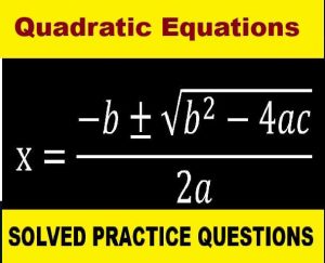 Quadratic Equations Class 11 OP Malhotra Exe-10A ISC Maths Solutions - ICSEHELP