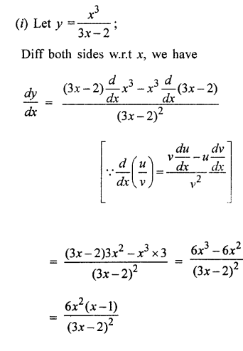 Differentiation Class 12 OP Malhotra Exe 8A ISC Maths - ICSEHELP
