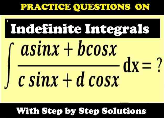 Indefinite Integrals Exe-15G Class 12 OP Malhotra ISC Maths Solutions ...