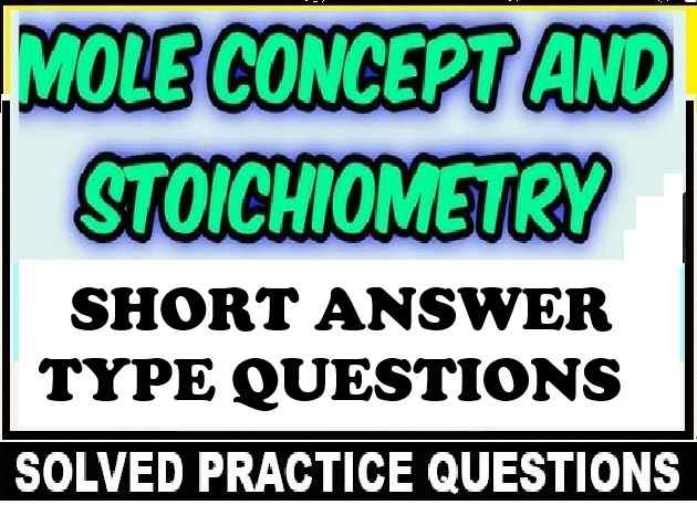 Mole Concept And Stoichiometry Short Ans Concise Class-10 ICSE ...