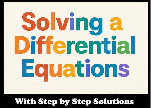 Solving Differential Equations Exe-17C Class 12 OP Malhotra ISC Maths ...