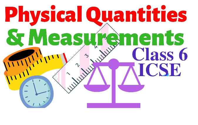 Short Ans Type on Physical Quantities and Measurement Class 6 Concise ...