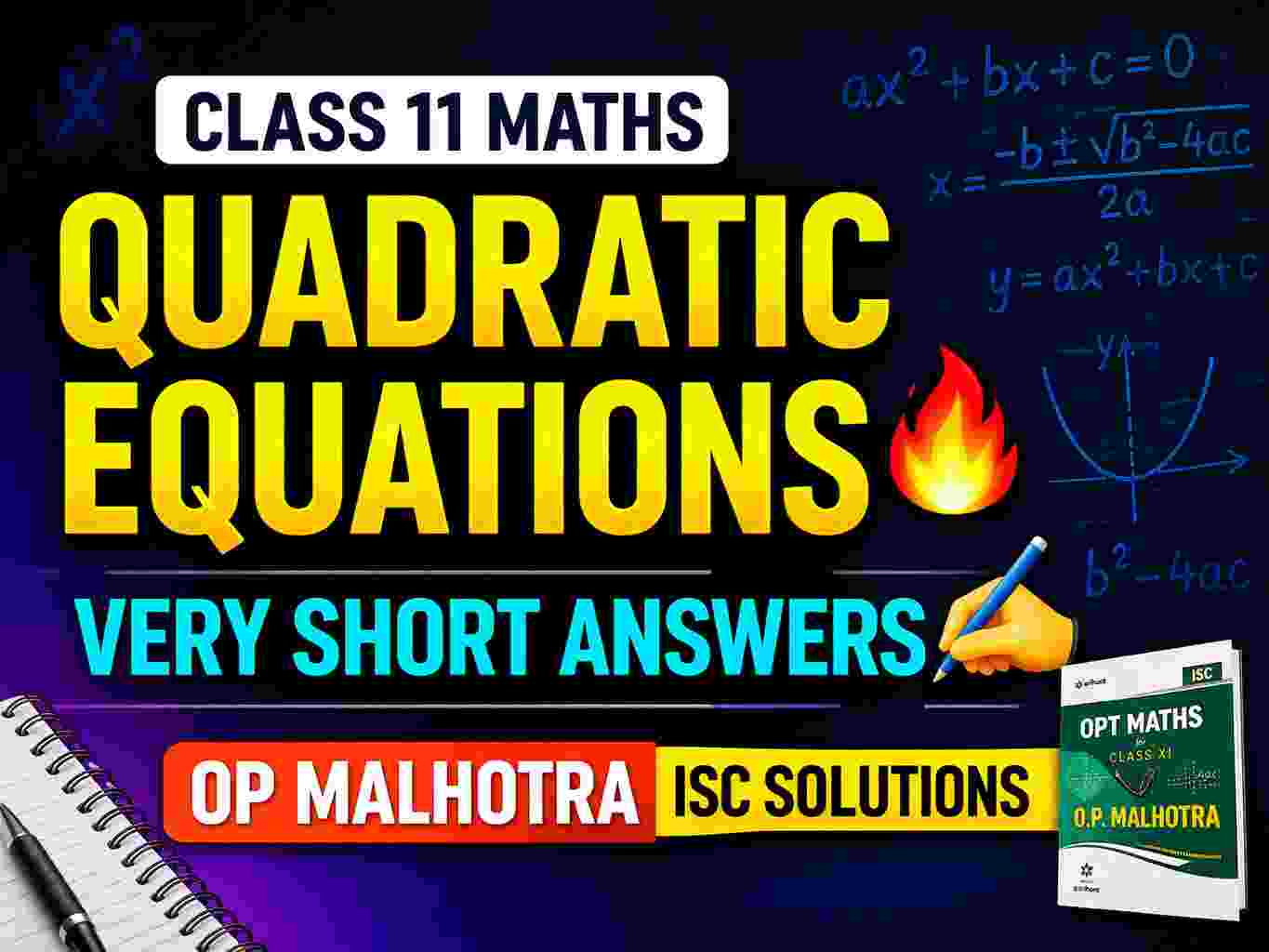 OP Malhotra ISC Class-11 S Chand Publication Maths Solutions Latest ...