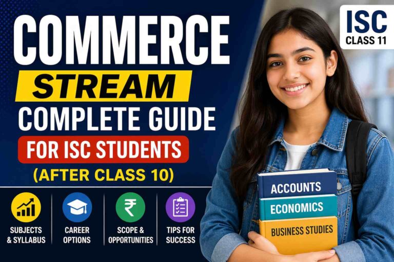 Commerce Stream Complete Guide for ISC Students (After Class 10) - ICSEHELP