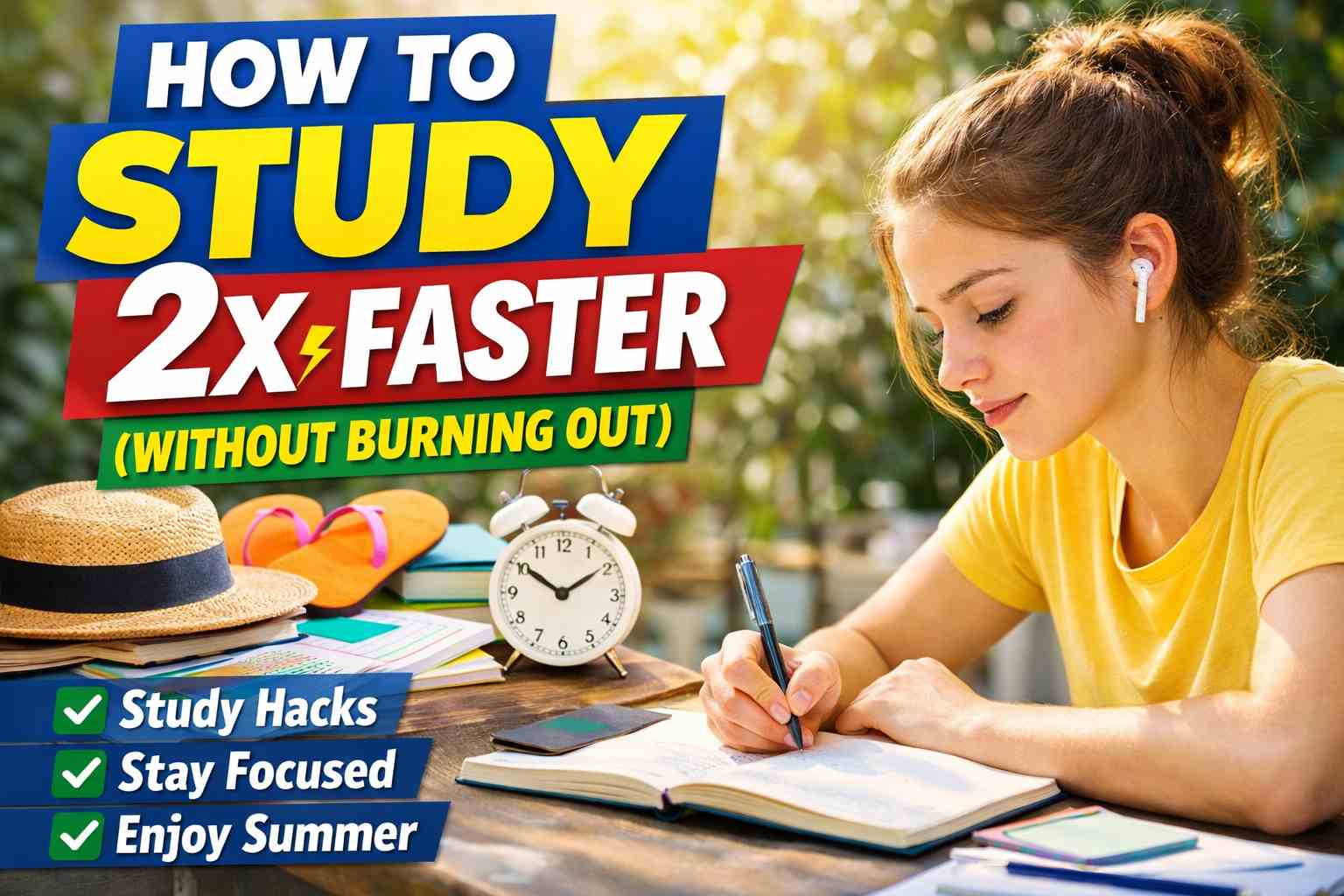 How to Study 2x Faster During Summer Holidays (Without Burning Out ...