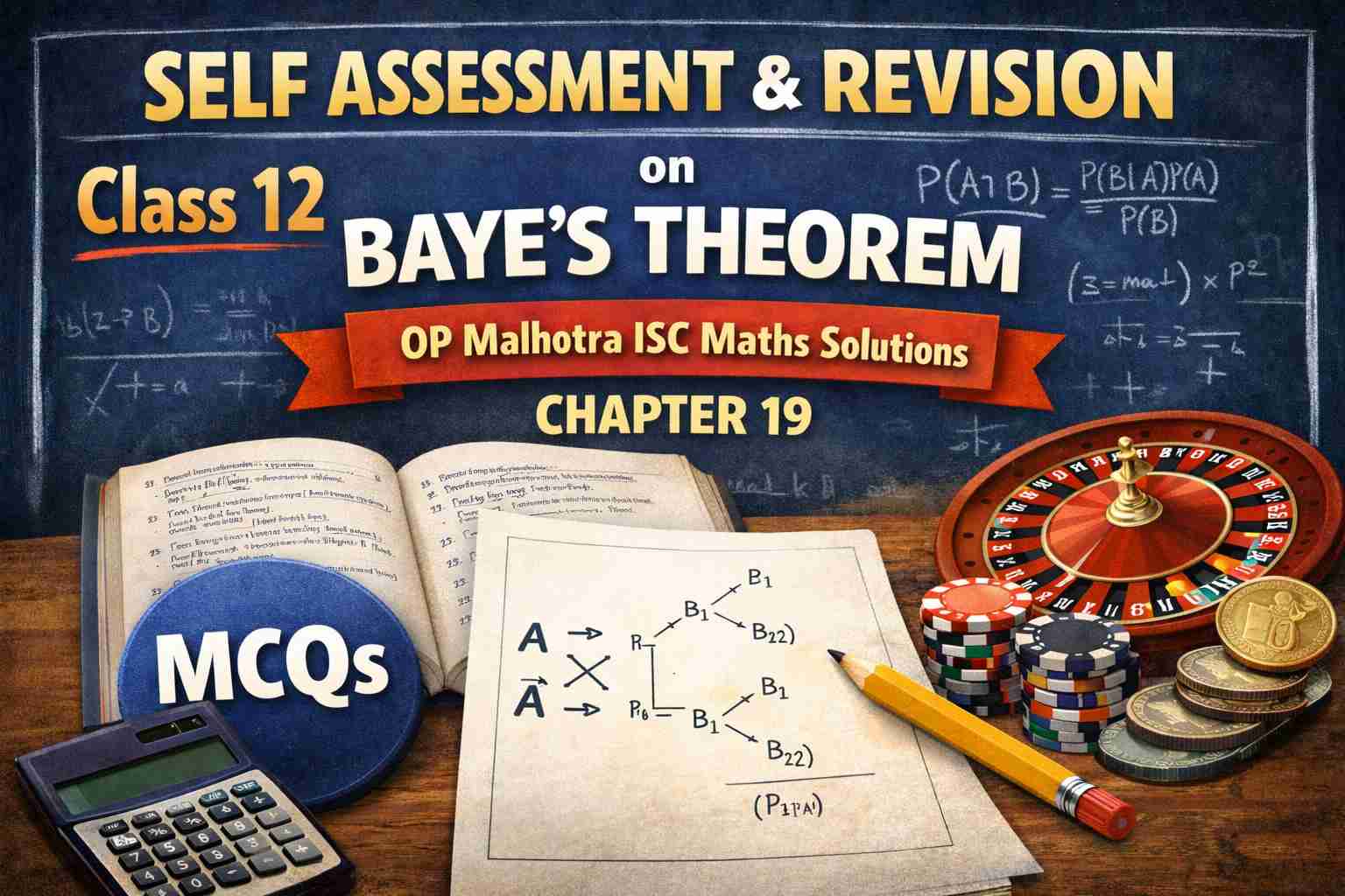 Self Assessment and Revision on Baye's Theorem Class 12 OP Malhotra ISC ...