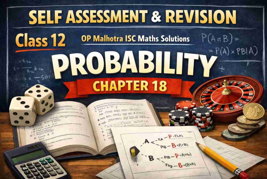 Self Assessment and Revision on Probability Class 12 OP Malhotra ISC ...
