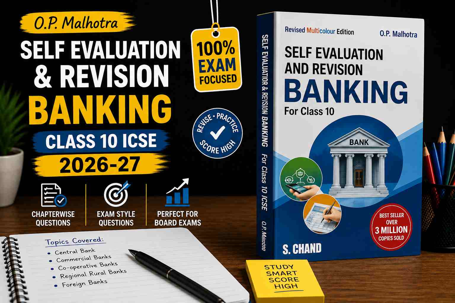 Self Evaluation Banking Class 10 ICSE Maths OP Malhotra